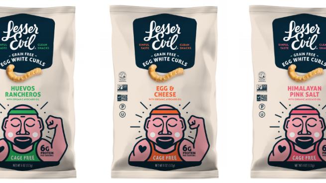 Lesserevil Grain Free Egg White Curls Snacks Progressive Grocer